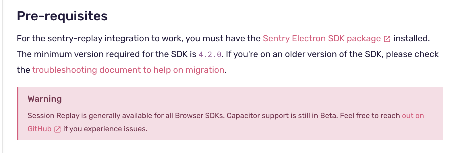 Dependency on `sentry-electron` to Set Up Session Replay · Issue #467 · getsentry/sentry ...