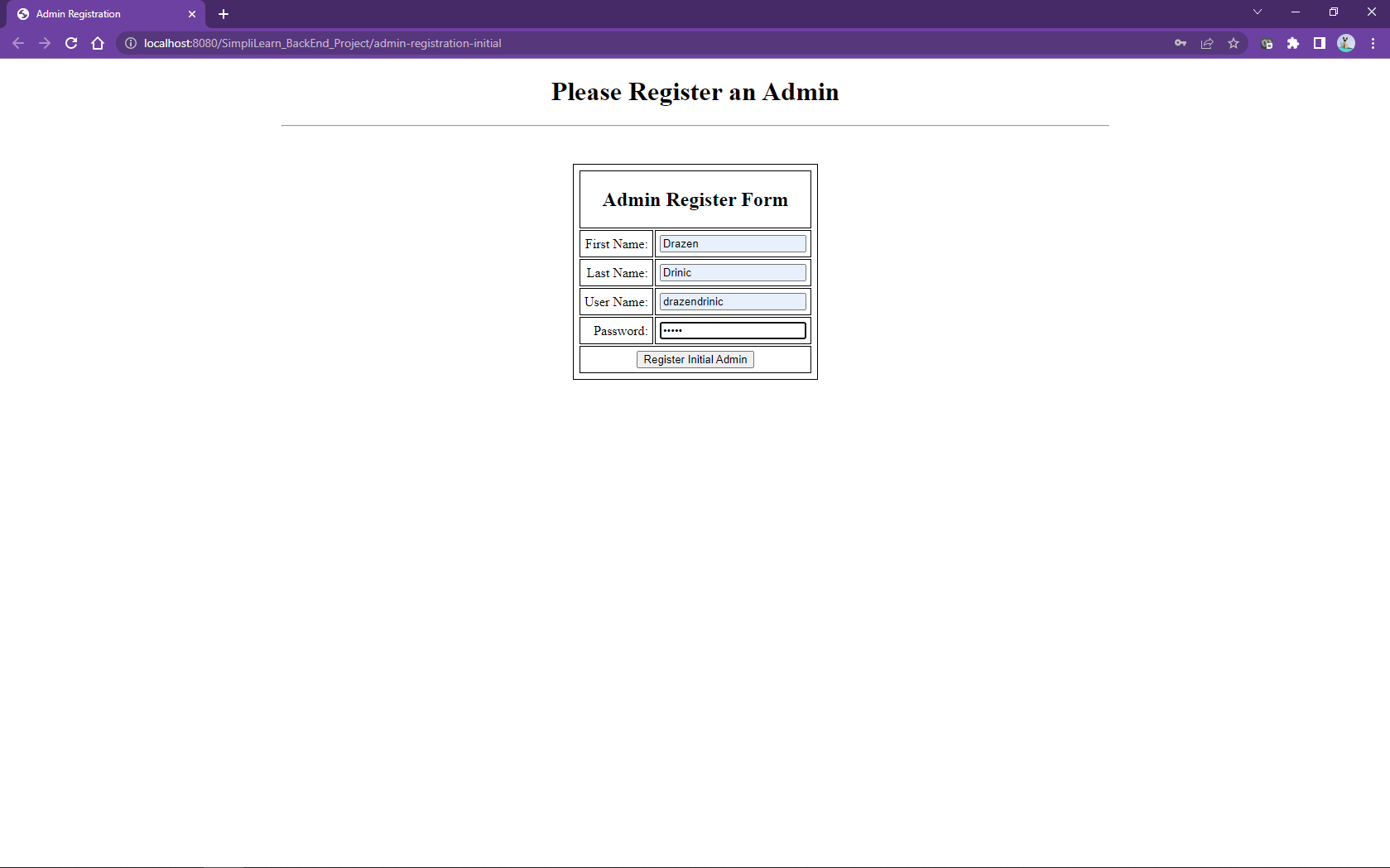 GitHub - Drazen-TheGRC/SimpliLearn_BackEnd_Project: SimpliLearn phase 2 backend project ...