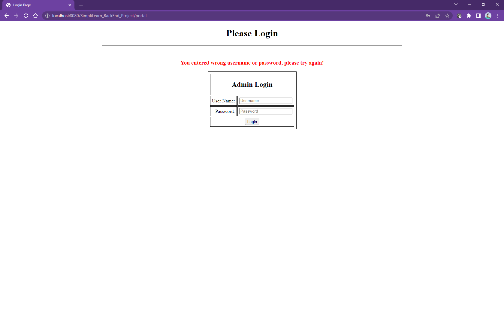 GitHub - Drazen-TheGRC/SimpliLearn_BackEnd_Project: SimpliLearn phase 2 backend project ...