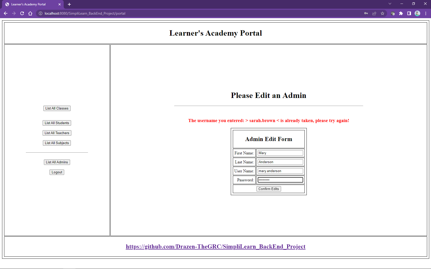 GitHub - Drazen-TheGRC/SimpliLearn_BackEnd_Project: SimpliLearn phase 2 backend project ...