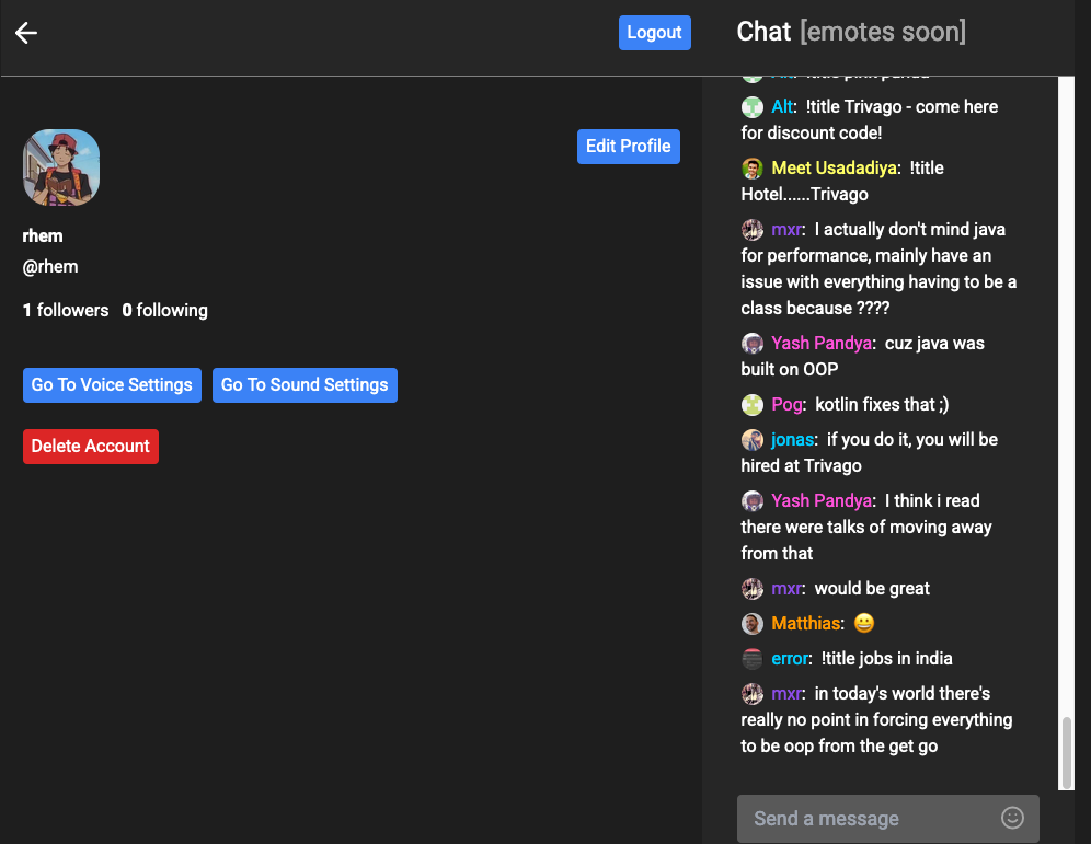 Chat stays open after leaving room · Issue #573 · benawad/dogehouse ...