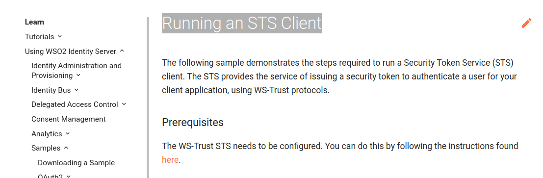Grammar mistake on page Running an STS Client. · Issue #1109 · wso2 ...