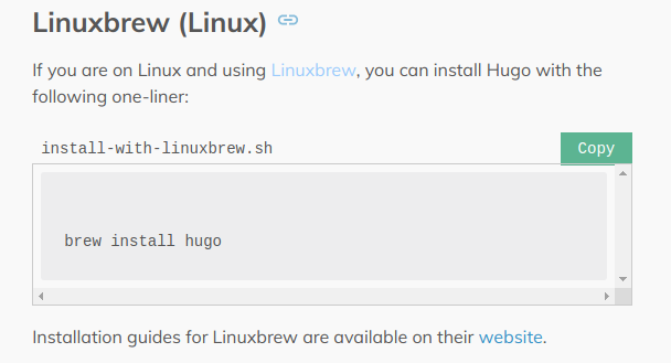 Change linuxbrew to homebrew in docs · Issue #6151 · gohugoio/hugo · GitHub