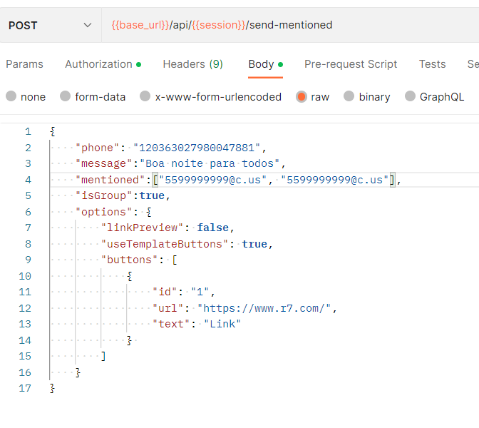 Não está enviando botão com link no envio uma mensagem mencionada para grupos · Issue #1073 ...