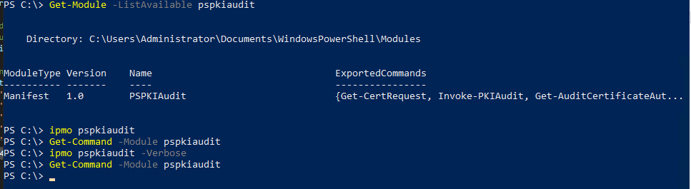 RootModule missing in PSD1 manifest file · Issue #22 · GhostPack/PSPKIAudit · GitHub