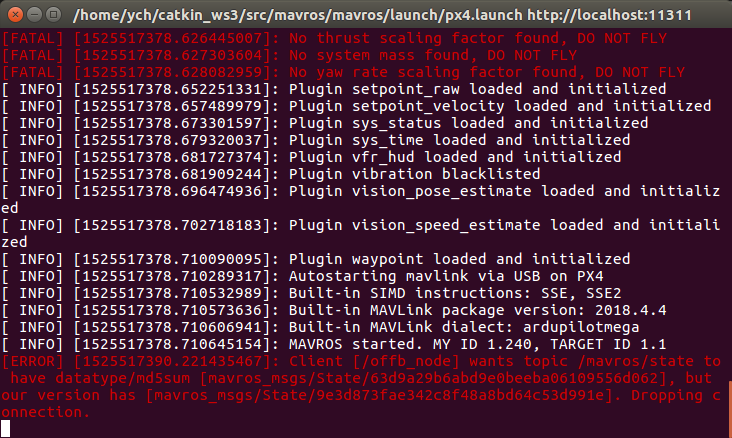 offb_node error when running the routine in px4.io · Issue #1023 · mavlink/mavros · GitHub