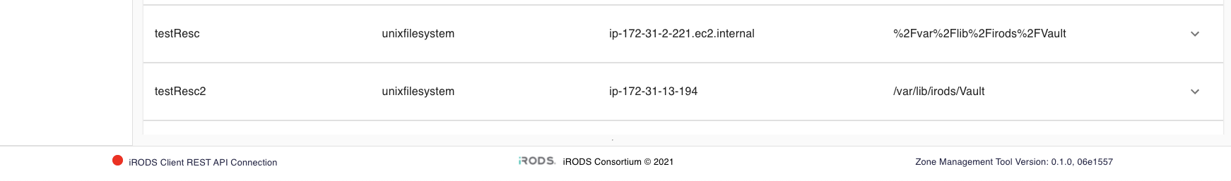 Inconsistent Display Of Footer · Issue 65 · Irods Irods Client Zone Management Tool · Github