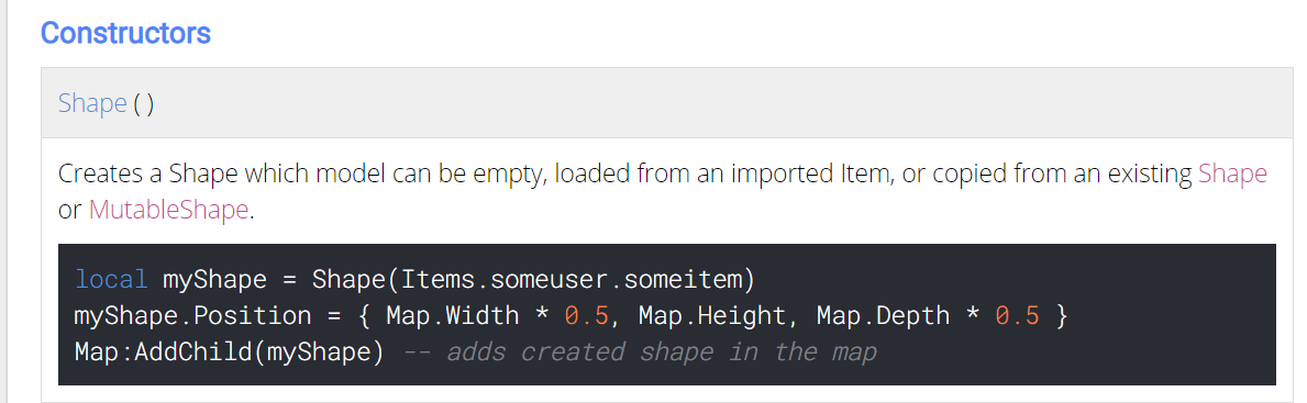 Docs: contructors' arguments not shown · Issue #158 · cubzh/cubzh · GitHub