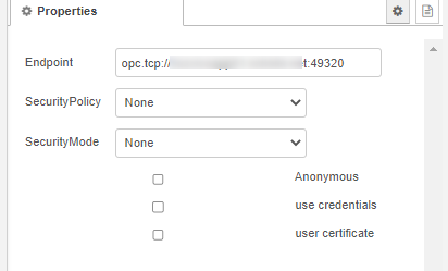 Can't connect to the opcua server while using [SecurityMode:None] and [SecurityPolicy:None ...
