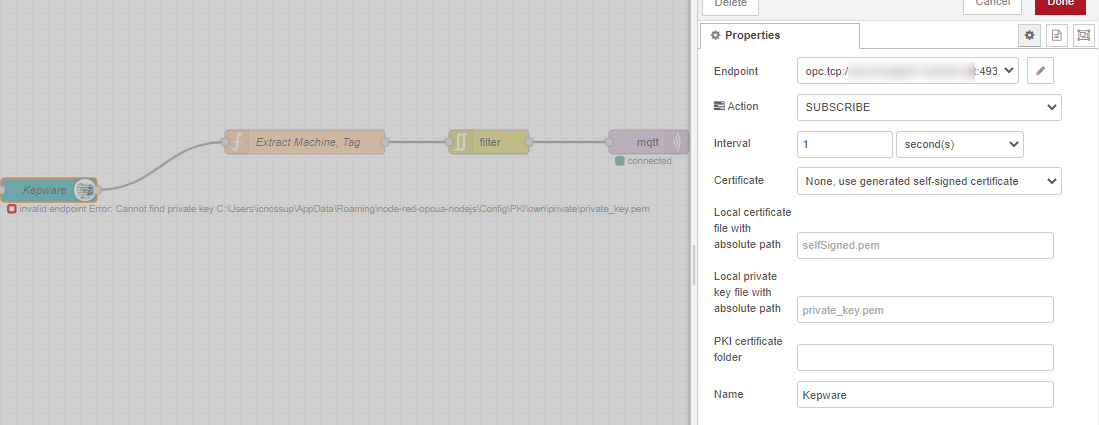 Can't connect to the opcua server while using [SecurityMode:None] and [SecurityPolicy:None ...