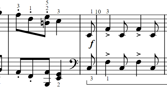 Pickup measure mid-score rendering measure line on top of note · Issue ...