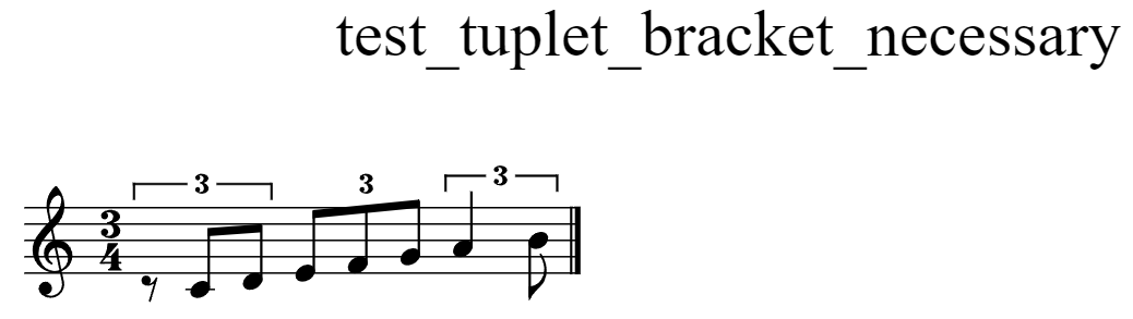 Tuplets (e.g. triplets) with rest note or not on one beam not bracketed ...