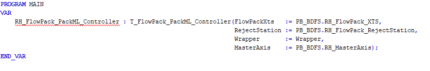 Parameter assignement differs between declaration section and ...