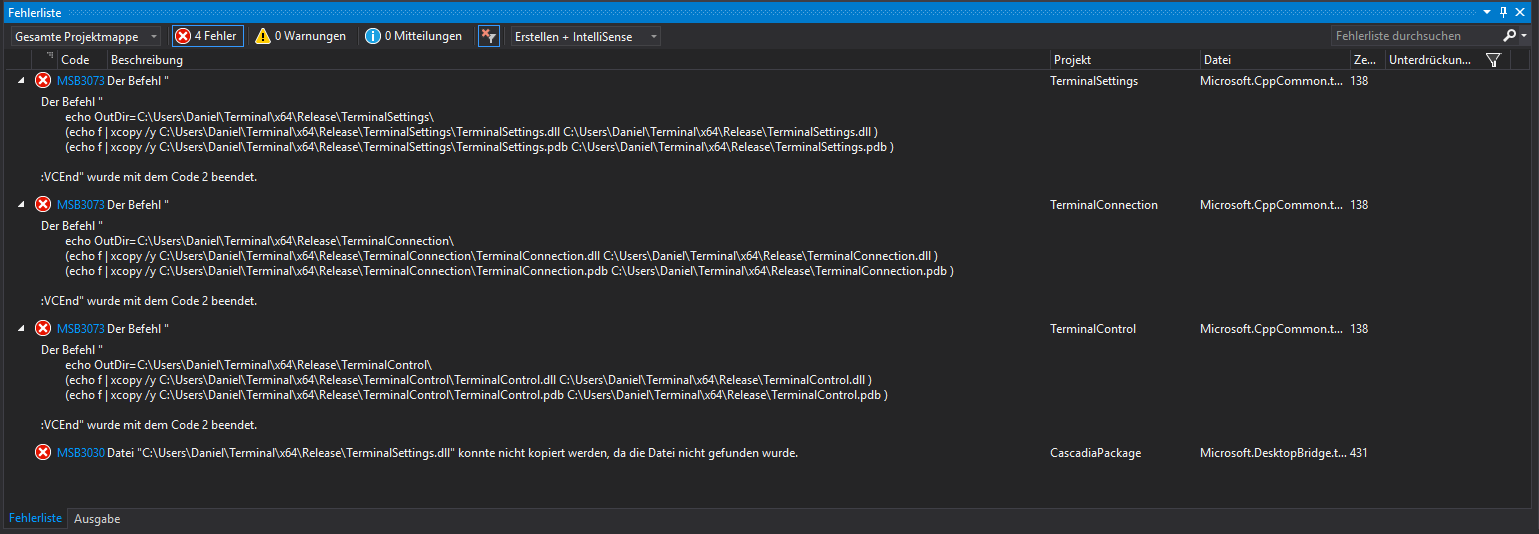 Build process fails, if the source is in user directory · Issue #569 ...