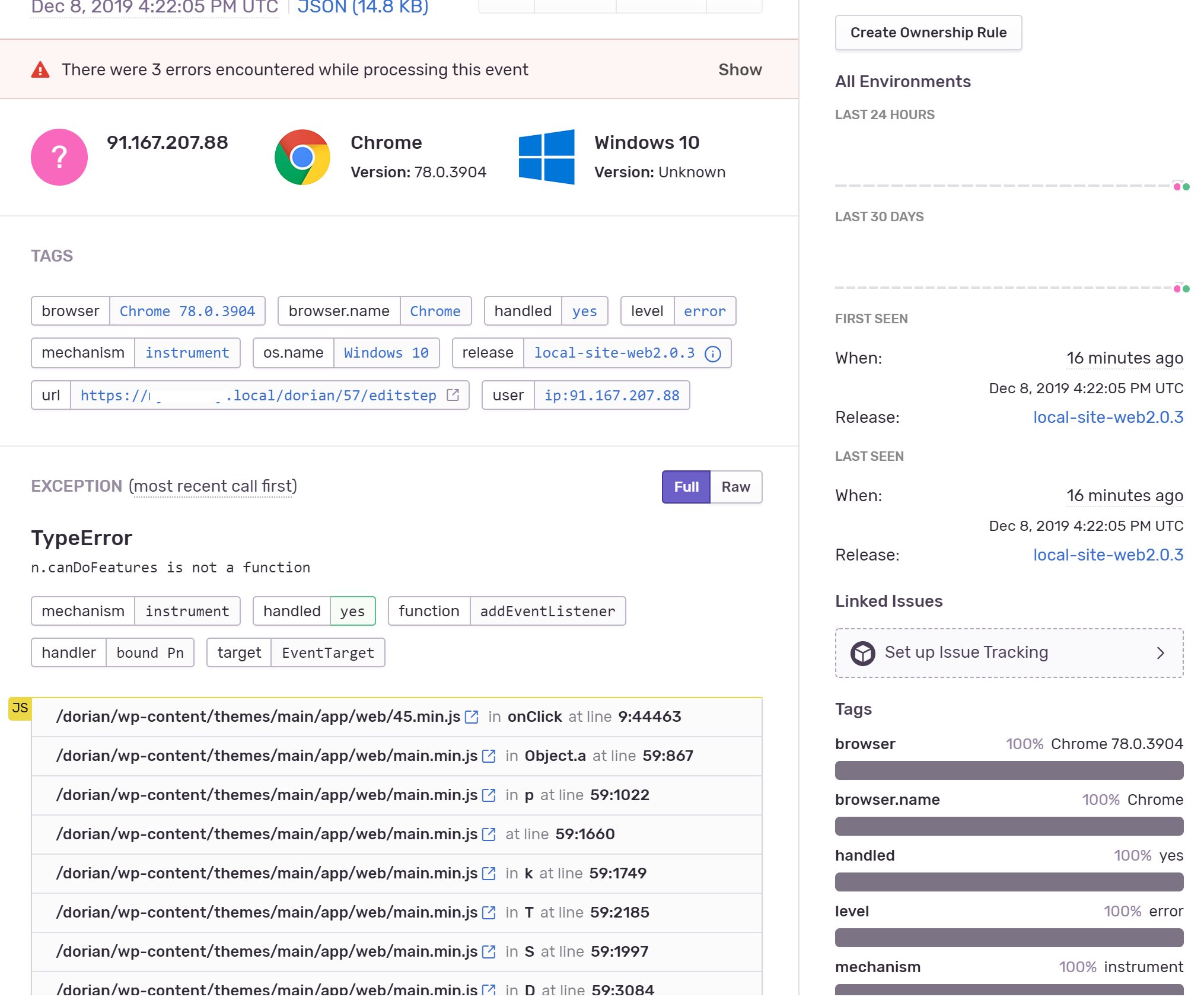 Source Map Mapping Not Working · Issue 2350 · Getsentry Sentry Javascript · Github
