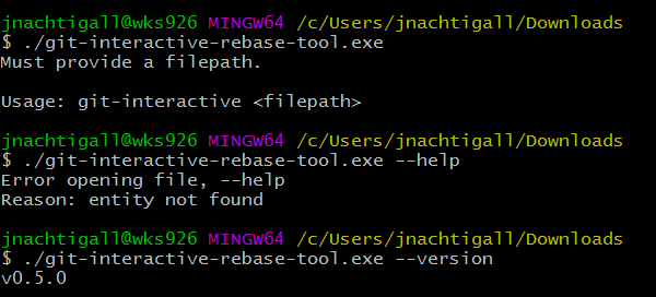 Windows and/or git bash installation / support ? · Issue #36 · MitMaro/git-interactive-rebase ...