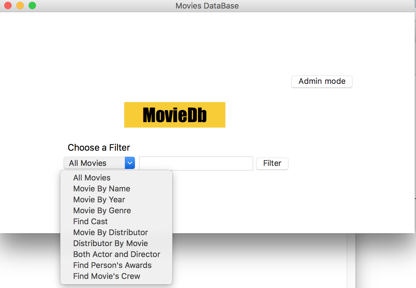 GitHub - yingz1985/moviedb: simple movie database with querying and ...