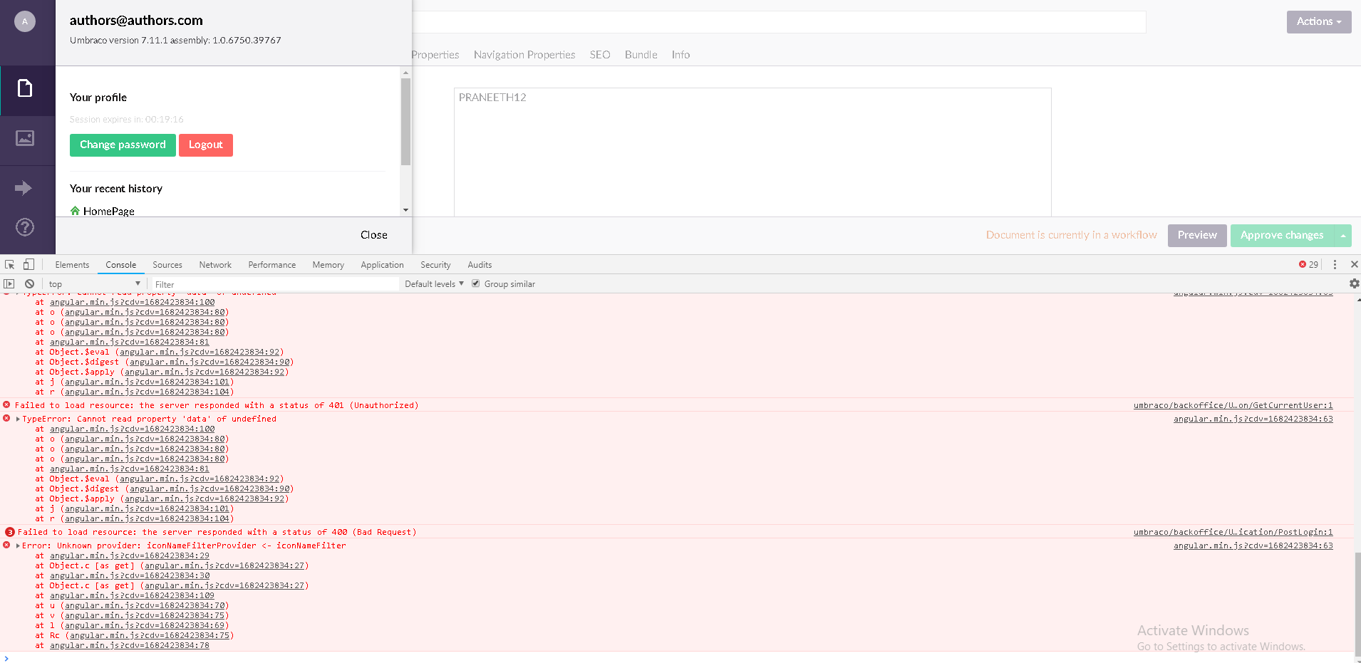 Plumber workflow breaking after the approval stage with multiple times in same user login ...