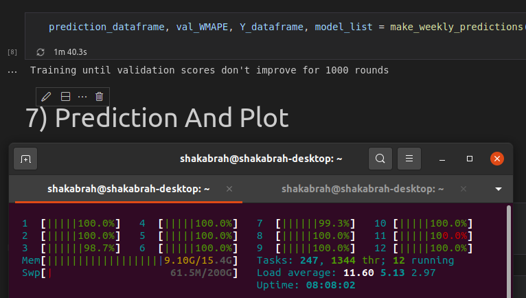 Lightgbm model training get into a deadlock when nthread parameter set ...