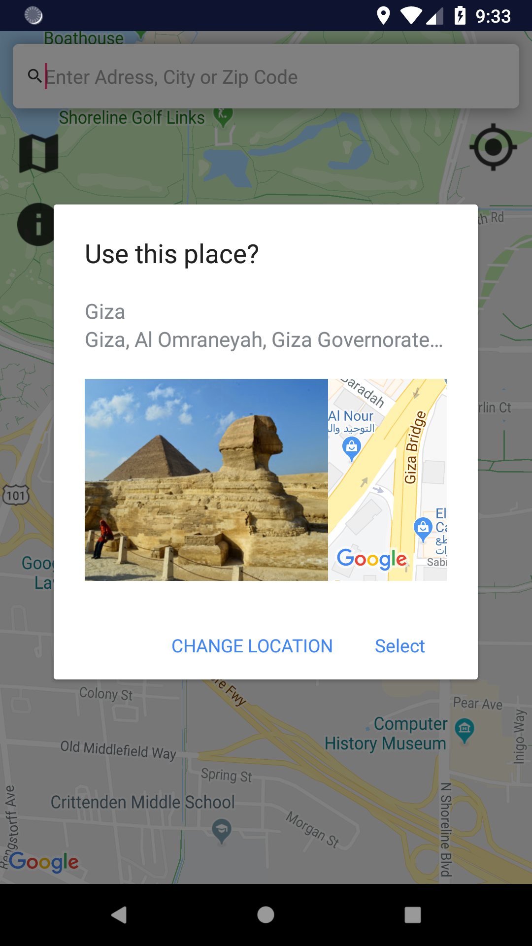 GitHub - omar20alaa/GoogleMaps: GoogleMap Application using: - Google Places - Get device ...