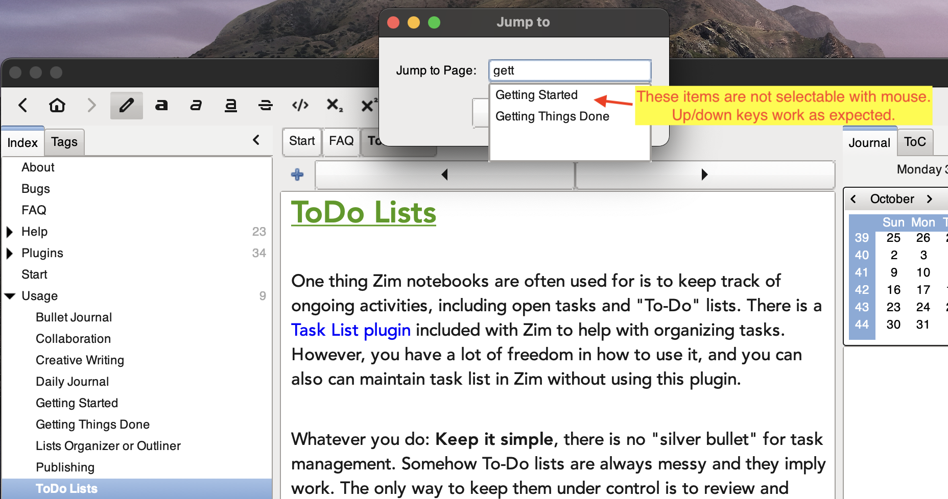 Drop down menu items in the dialog boxes are not selectable with mouse · Issue #2219 · zim ...