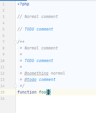 @todo in comment block not marked in vscode todo colour · Issue #107 · DEVSENSE/phptools-docs ...