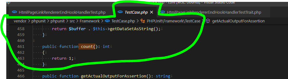 PHP2414 could be more helpful, specifying where the abstract method requirement is defined ...