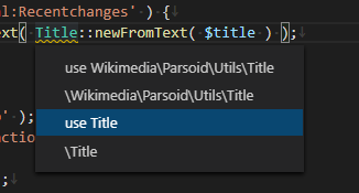 Better order for use class quickfixes · Issue #86 · DEVSENSE/phptools-docs · GitHub