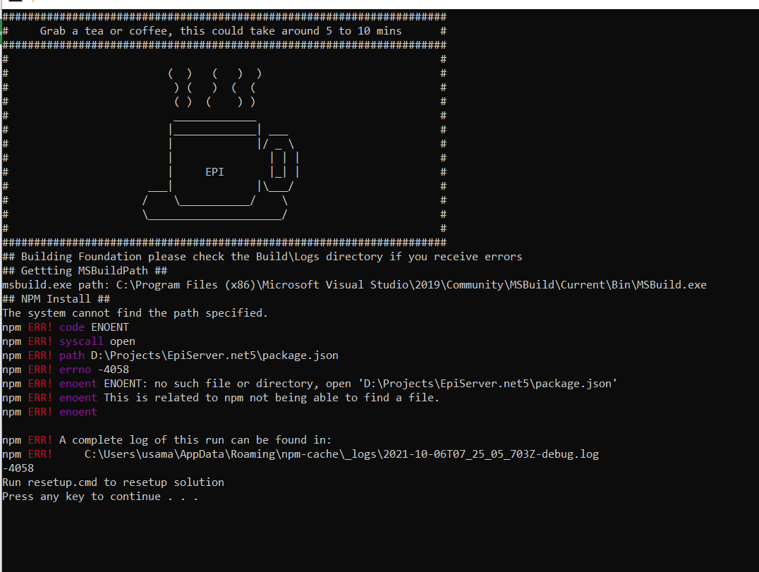 Installation problemas · Issue #750 · episerver/Foundation · GitHub