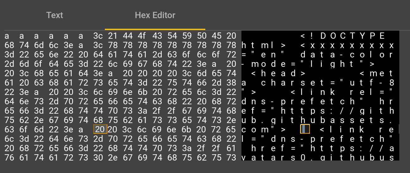 Make it easier to differentiate hex from char · Issue #149 · google ...