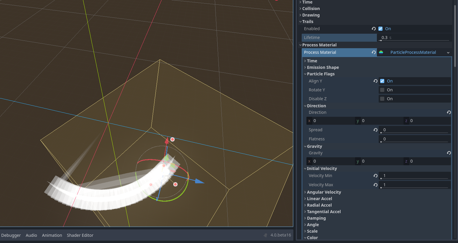GPUParticles3D trail connects to world origin · Issue #72442 · godotengine/godot · GitHub