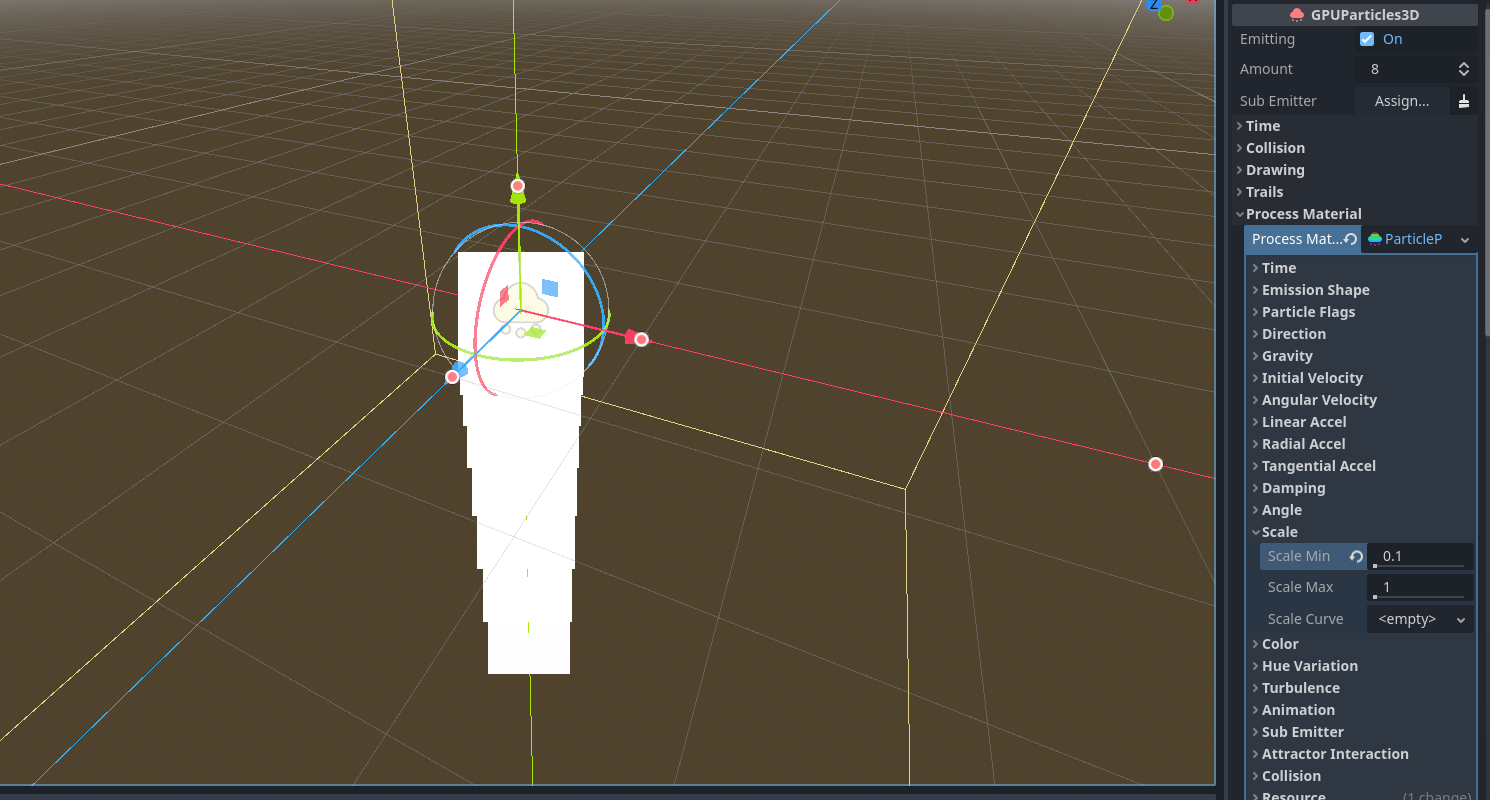 ParticleProcessMaterial, scale unaffects draw pass mesh when using billboard · Issue #73891 ...