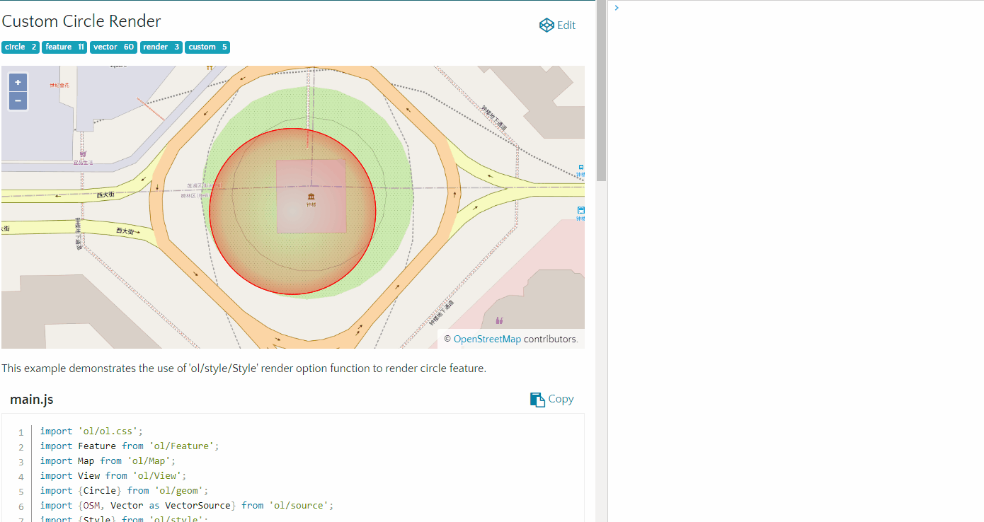 Custom circle render · Issue #11837 · openlayers/openlayers · GitHub