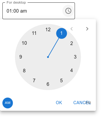 [TimePicker] Action bar buttons overlap with PM button · Issue #4947 · mui/mui-x · GitHub