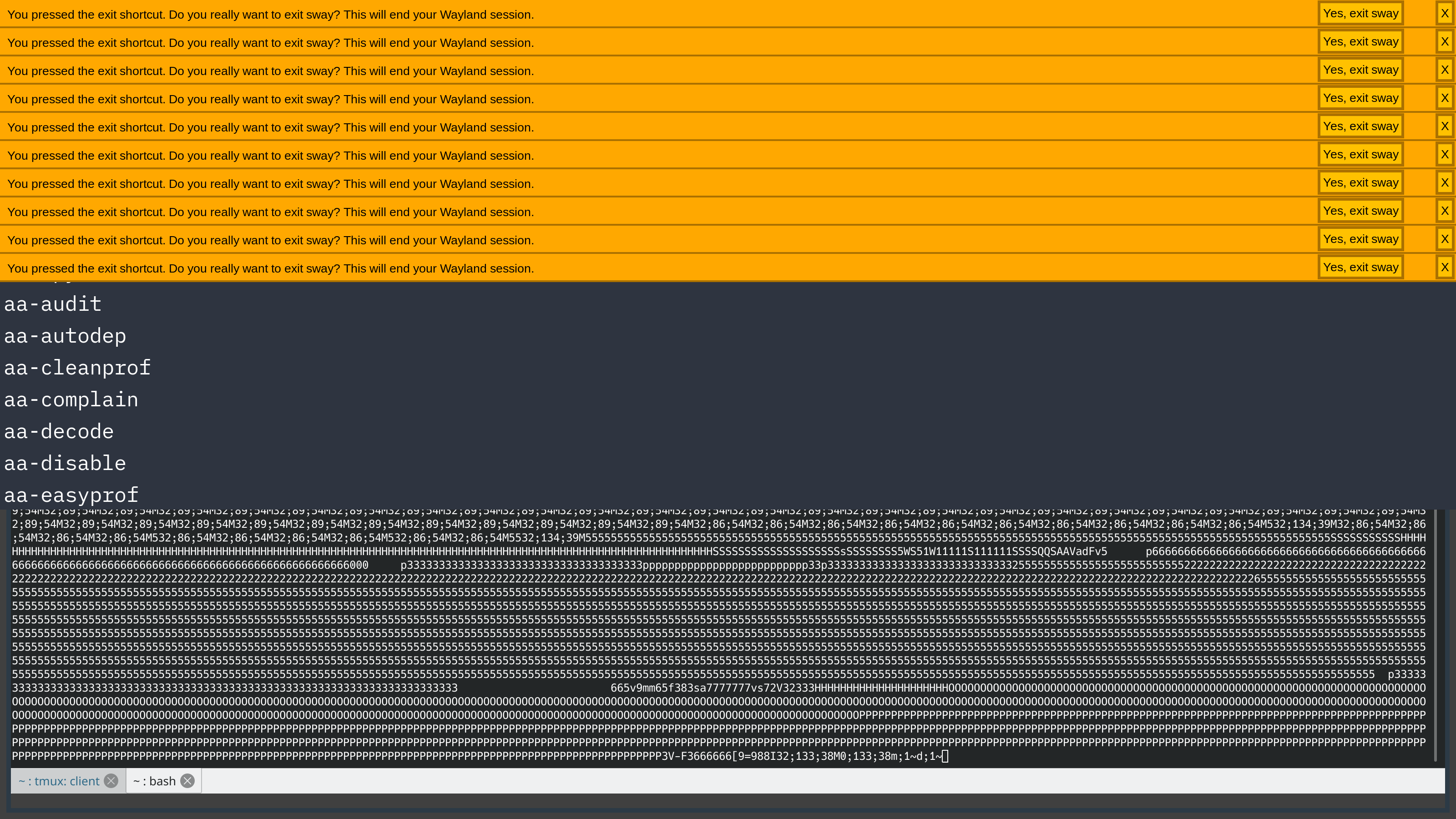 Sway is unusable if left unattended with a cat · Issue #4967 · swaywm/sway · GitHub