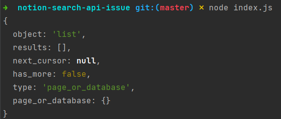 Search API endpoint is not working · Issue #278 · makenotion/notion-sdk-js · GitHub