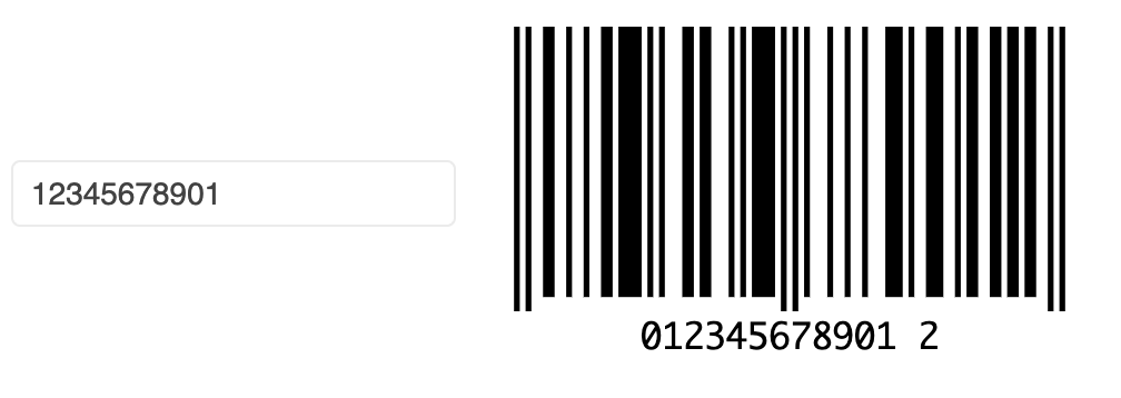 UPC-A type barcode adds one addition digit making it invalid · Issue ...