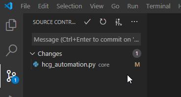 Completion of staging a file removes keyboard focus from the message ...