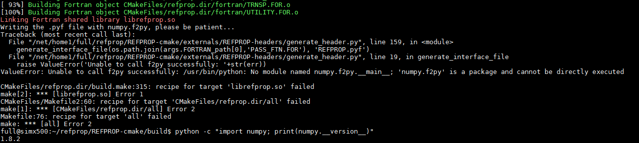 Library Not Compiling Under Linux 64 Bit · Issue 13 · Usnistgovrefprop Cmake · Github