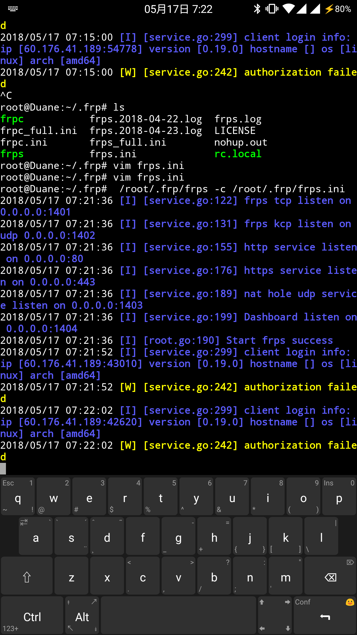 frps ：authorization failed · Issue #775 · fatedier/frp · GitHub