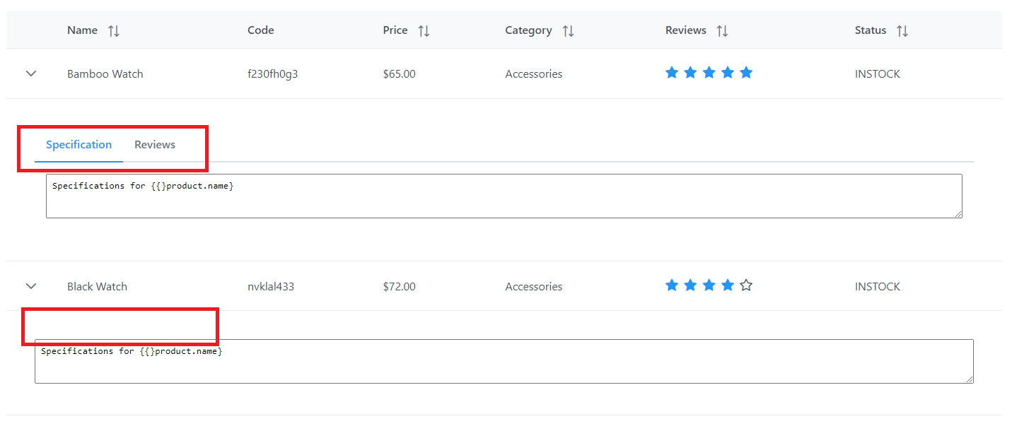 TabView tabs do not show when a row in p-table is expanded · Issue #11080 · primefaces/primeng ...