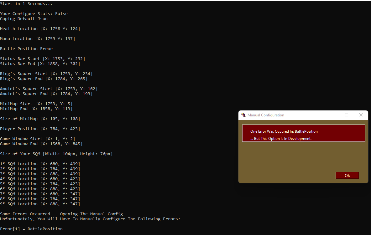 Some Errors Occurred... Opening The Manual Config. · Issue #97 · MuriloChianfa/TibiaAuto12 · GitHub