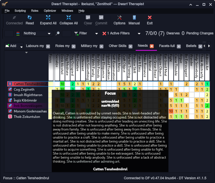 Focus tooltip calculation missing 0.47.04 · Issue #197 · Dwarf ...