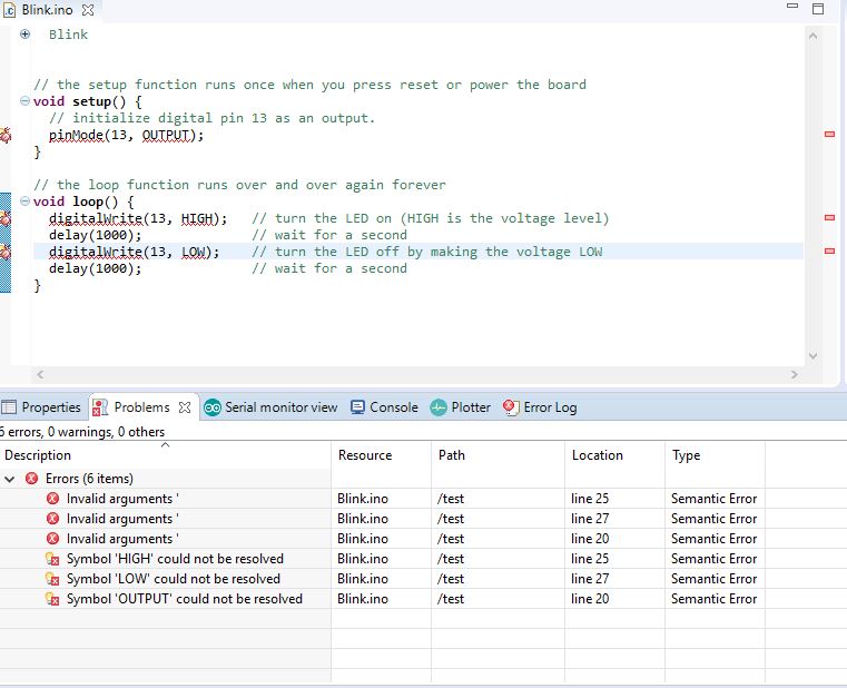 Eclipse Tells Me There Are Bugs In My Code But It Compiles Ok · Issue 858 · Sloeber Arduino