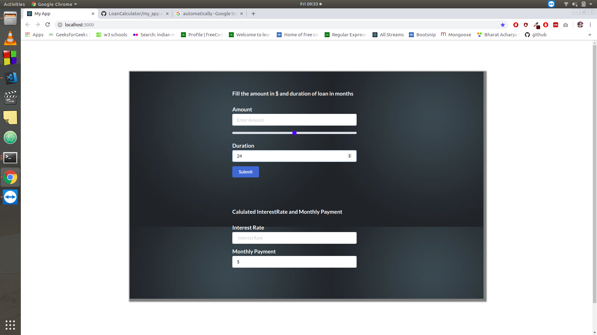 GitHub - Prernapundir/LoanCalculator: It is a React Js App which is ...