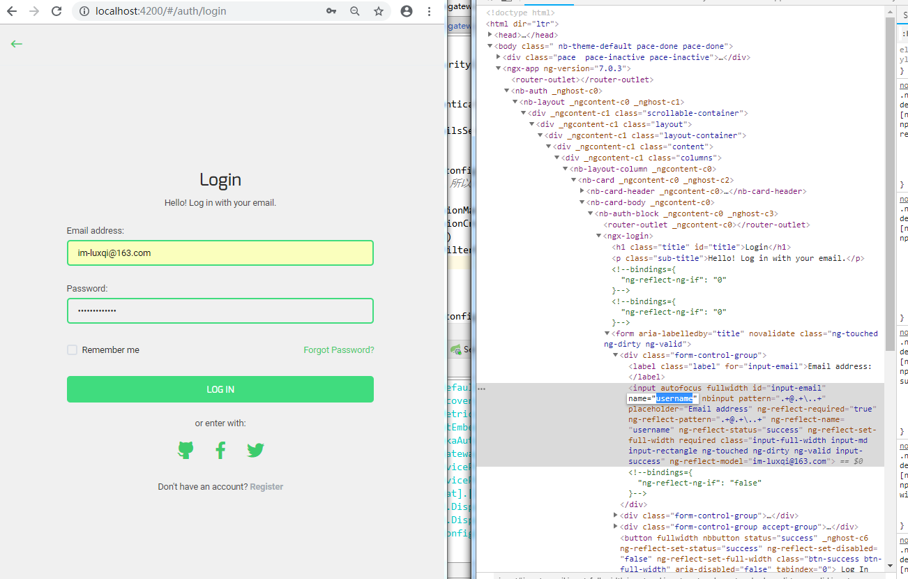 How can i use "name=username" replace "name=email" in login page · Issue #2015 · akveo/ngx-admin ...