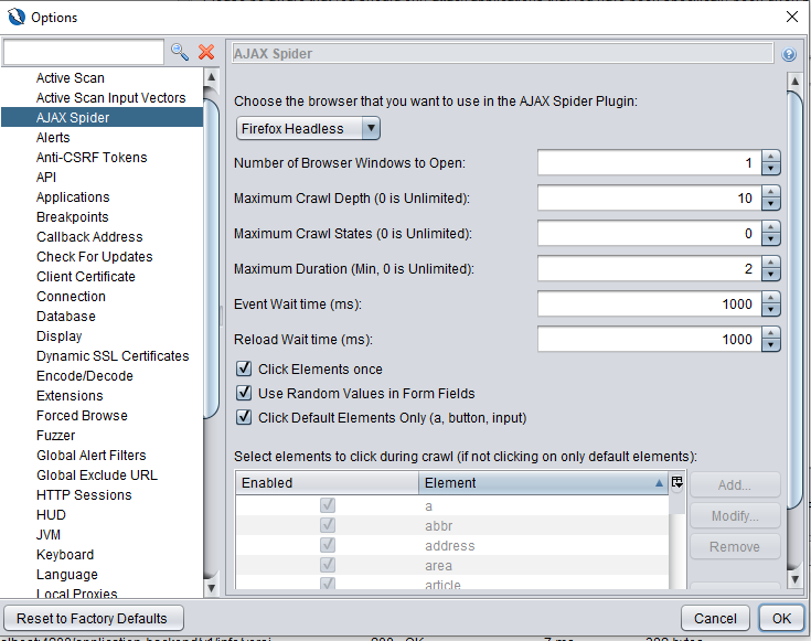 AJAX spider ignores Maximum Duration in Automated Scan · Issue #5981 · zaproxy/zaproxy · GitHub