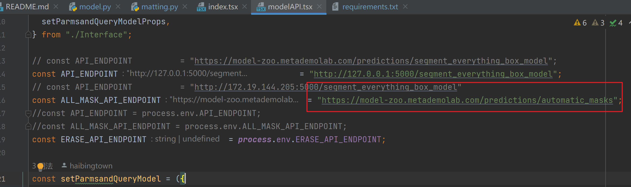 Request interface · Issue #6 · haibingtown/segment-matting · GitHub