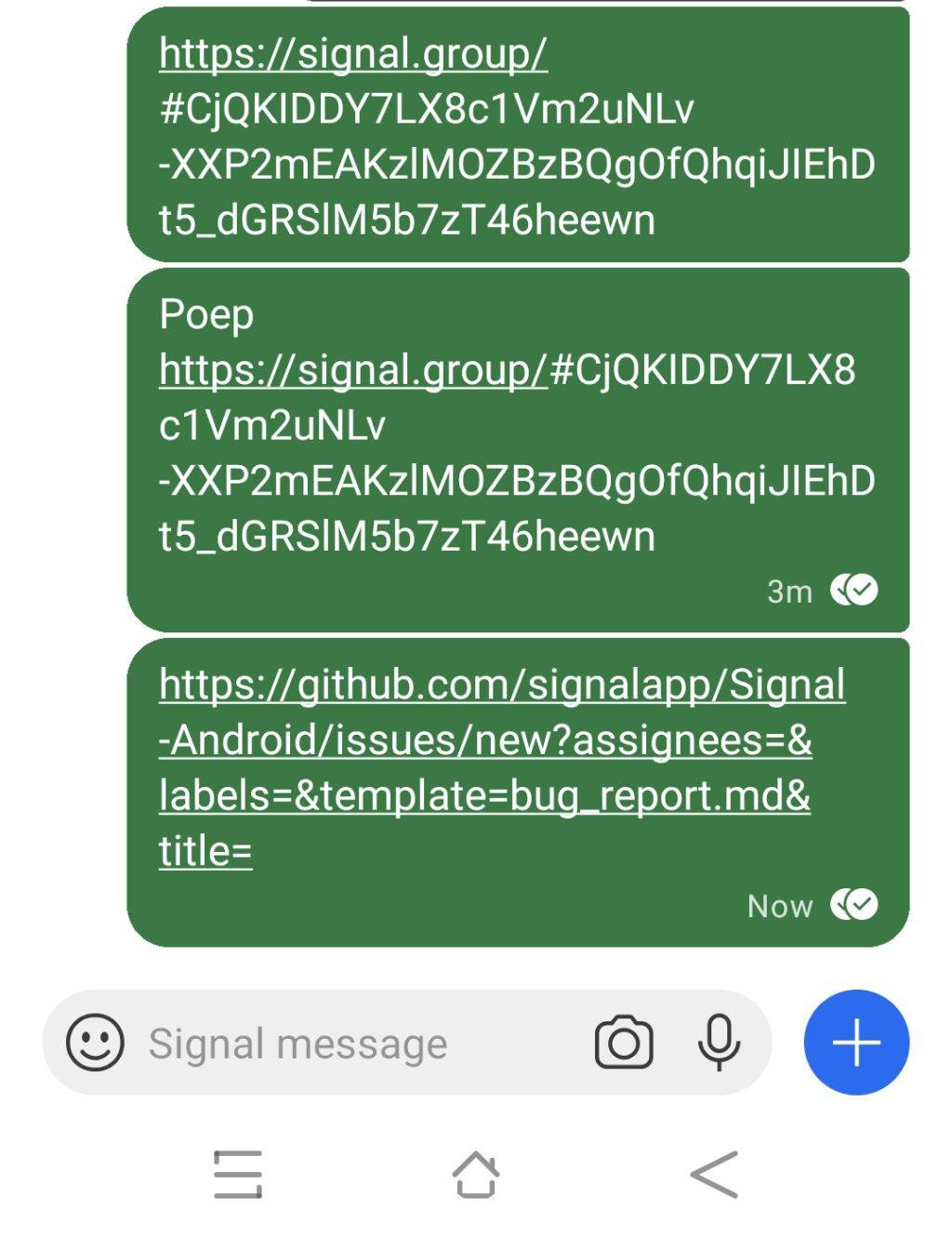 Signal group invite link not working · Issue #11405 · signalapp/Signal-Android · GitHub