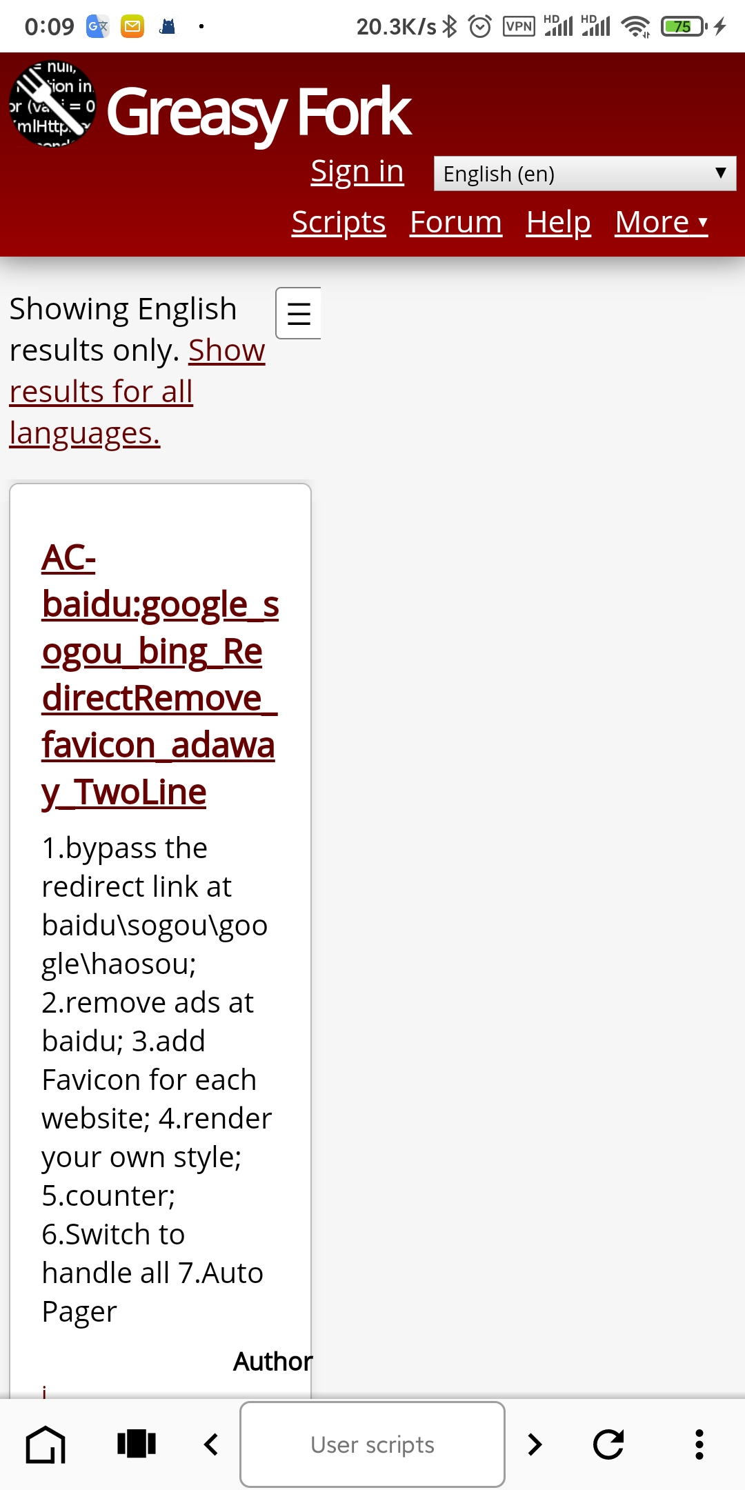 script list page on mobile device is wrong · Issue #795 · greasyfork-org/greasyfork · GitHub